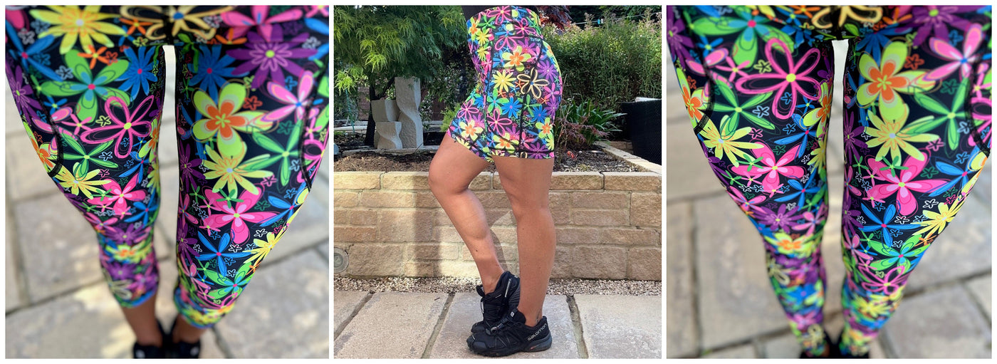 Colourful Sports Running Gym Leggings and Activewear with Pockets ...