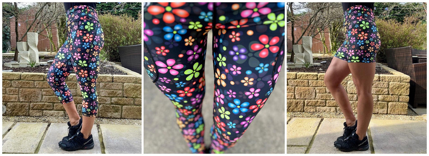 Colourful Sports Running Gym Leggings and Activewear with Pockets ...