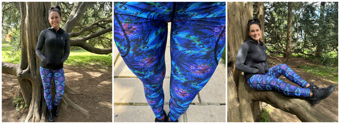 Colourful Sports Running Gym Leggings and Activewear with Pockets ...