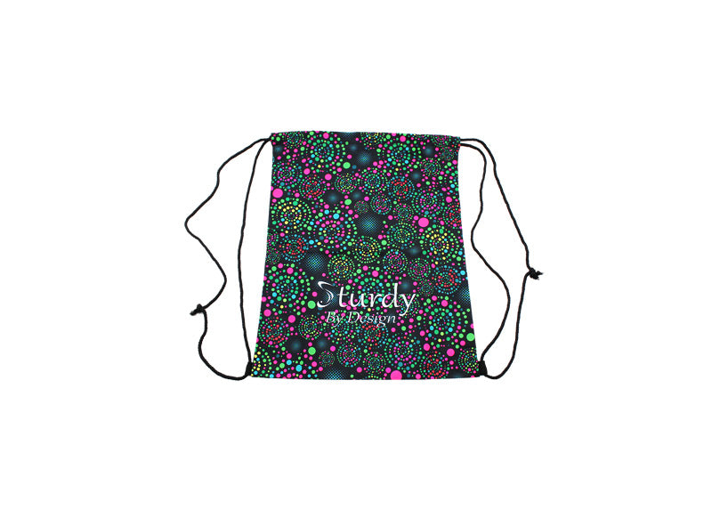 Sturdy By Design Dotty Spotty Drawstring Bag